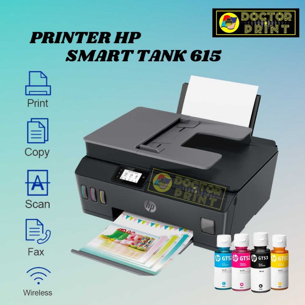 Jual Printer HP 615 Smart Tank Print Scan Copy Fax Wireless | Shopee ...