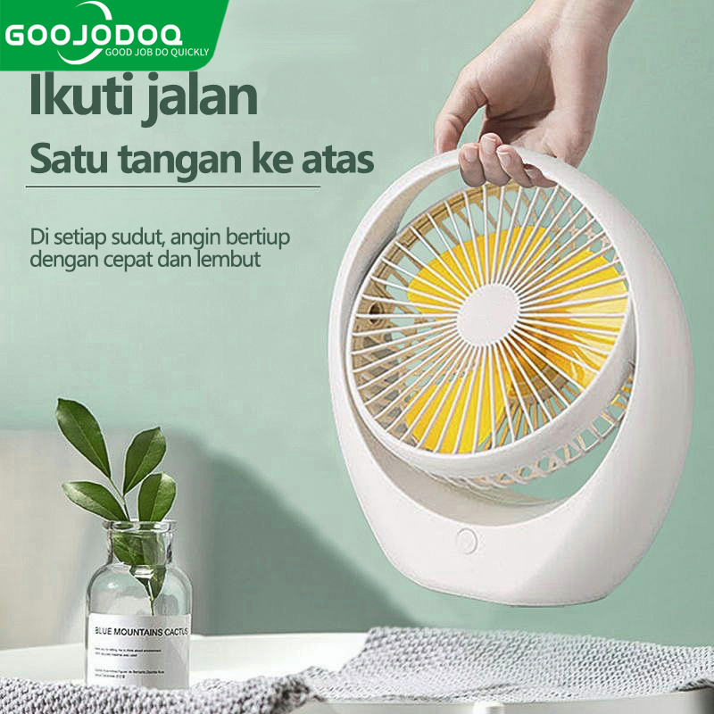 Jual Goojodoq Kipas Angin Portable Meja Usb Cas 1200mAh Tidak Berisik ...
