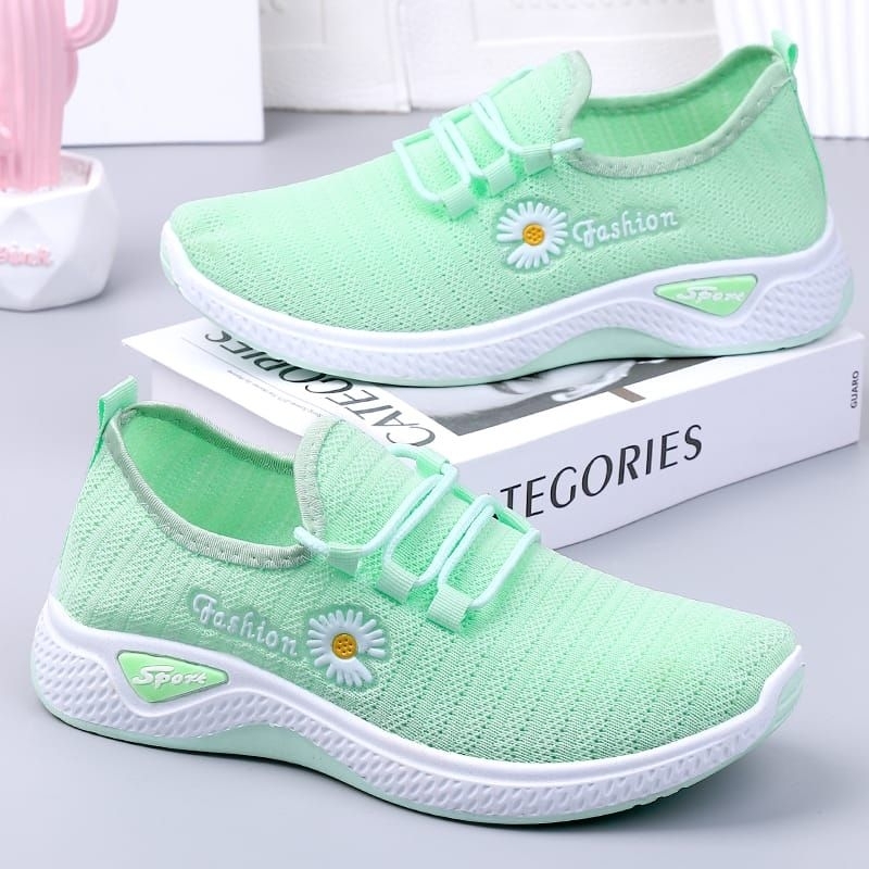 Jual MKT , SNEAKERS WANITA SEPATU VIRAL, SEPATU WANITA MOTIF BUNGA ...