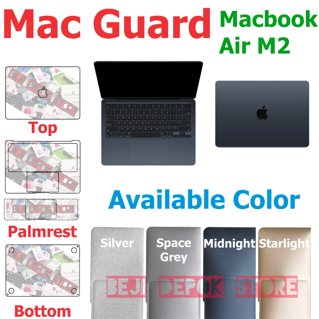 Jual Macbook Air M2 A2681 Skin Protector Palmrest Palmguard Macguard ...