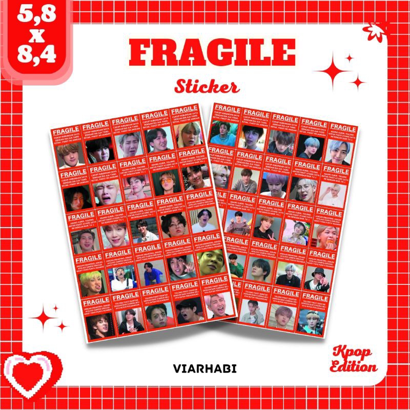 Jual [ISI 25 PCS] STIKER FRAGILE KPOP// STIKER BANGTAN NCT DREAM ...