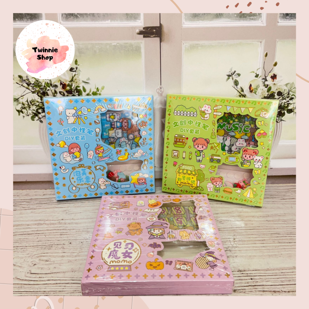 Jual Stiker Box Momo Pulpen DIY Pen Sticker Hiasan Tempelan Lucu Unik ...