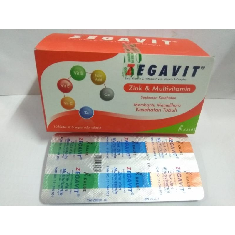 Jual Zegavit isi 6 Tablet (Strip) | Shopee Indonesia