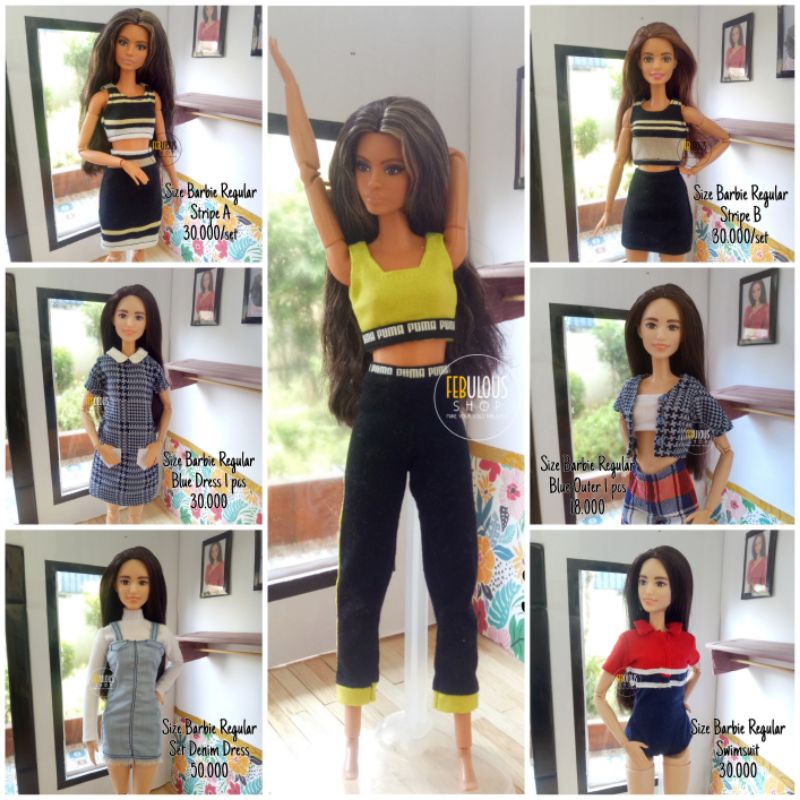 Jual Baju Barbie | Baju Barbie Regular Aneka Model dan Warna | Outfits ...