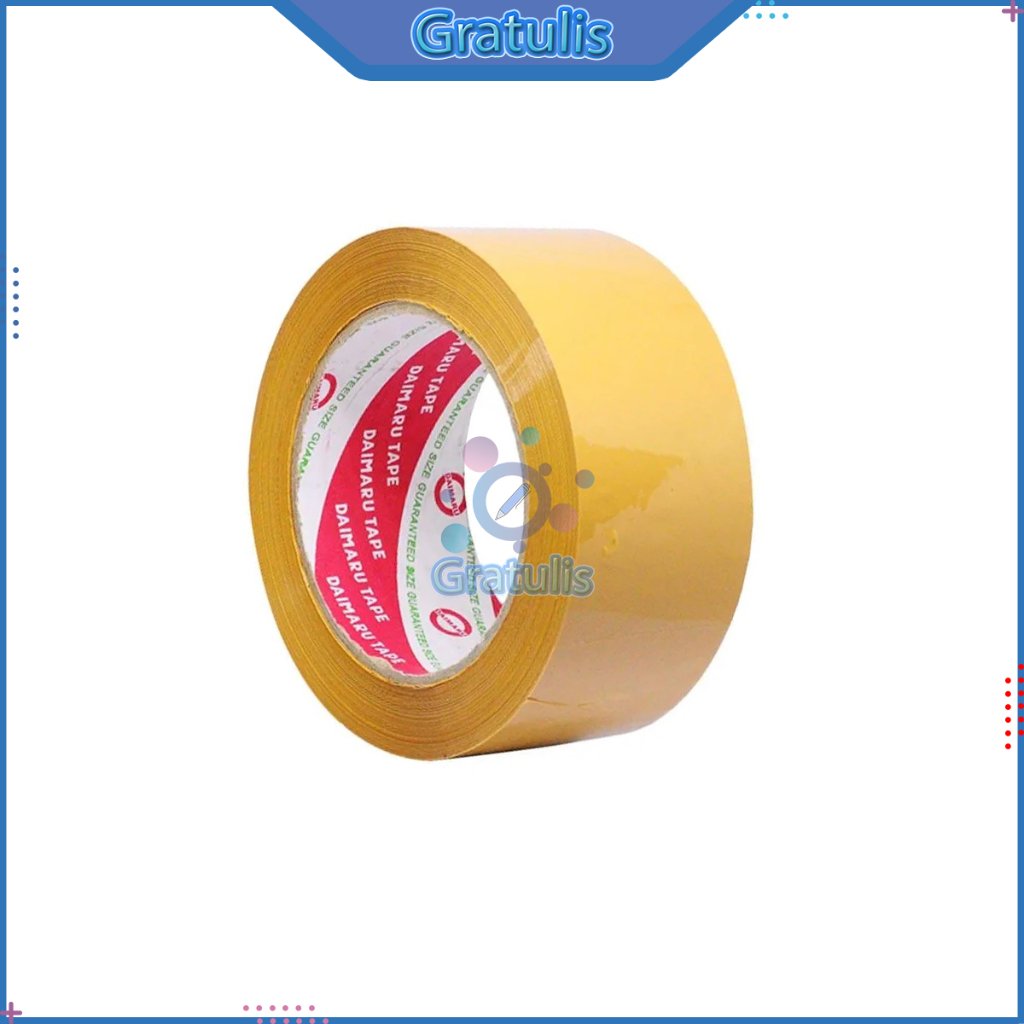 Jual LAKBAN BENING DAIMARU [48 MM X 100 M/ 1 ROLL] / TAPE OPP ISOLASI SELOTIP BESAR | Shopee ...