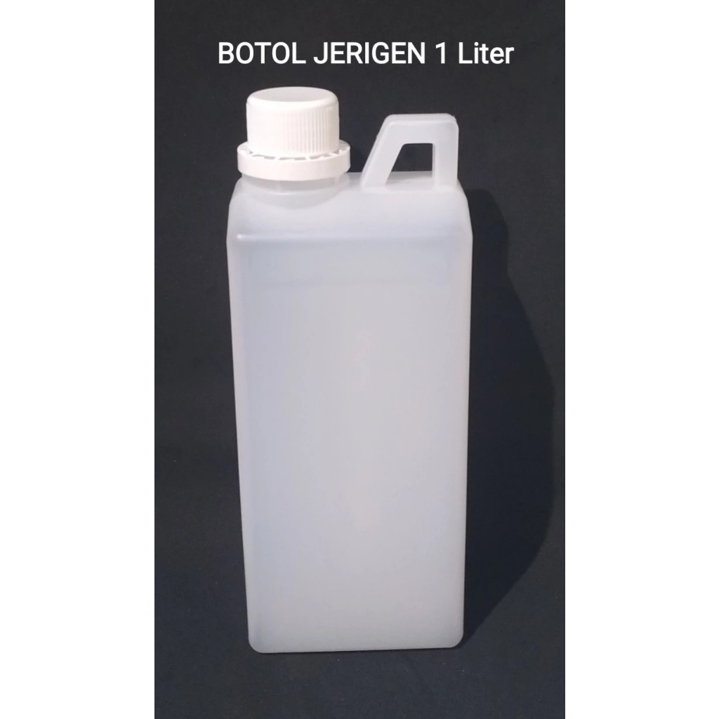 Jual JERIGEN 1 LITER (TINGGI & PENDEK)- JERIGEN 1000 ML - BOTOL LABOR 1000 ML HDPE - BOTOL ...