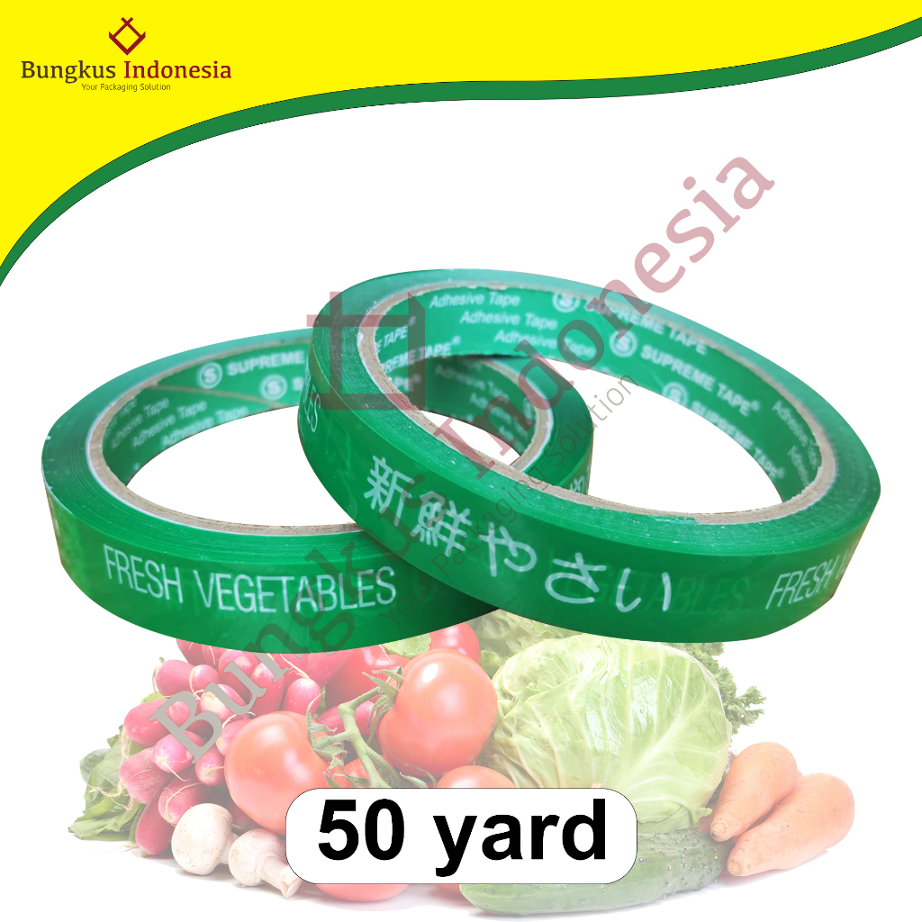 Jual Isolasi Sayur Fresh Vegetables Tape | Shopee Indonesia