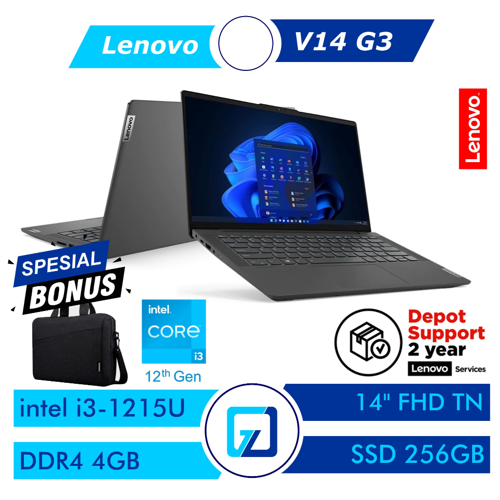 Jual Lenovo V14 G3 IAP Intel Core i3 Gen 12 RAM 4GB SSD 256GB 14" FHD RESMI | Shopee Indonesia