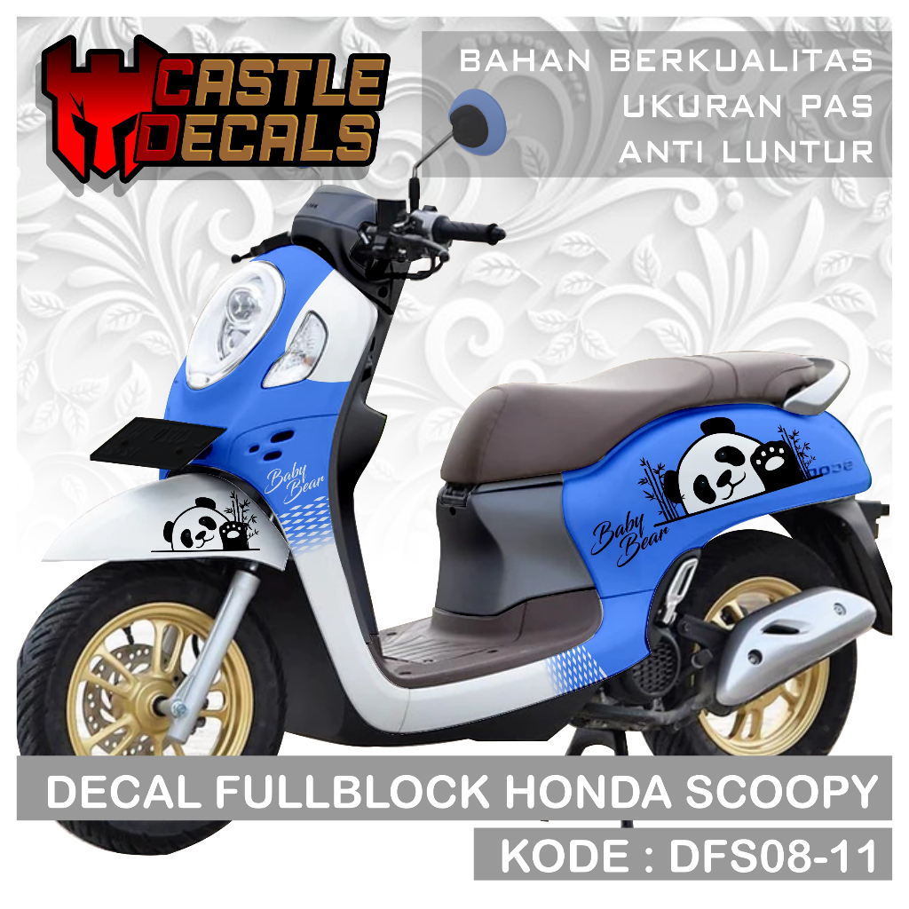 Jual STIKER DECAL SCOOPY STICKER FULL BLOK - STIKER ALL NEW SCOOPY 2021 SCOOPY 2022 - DFS08 ...