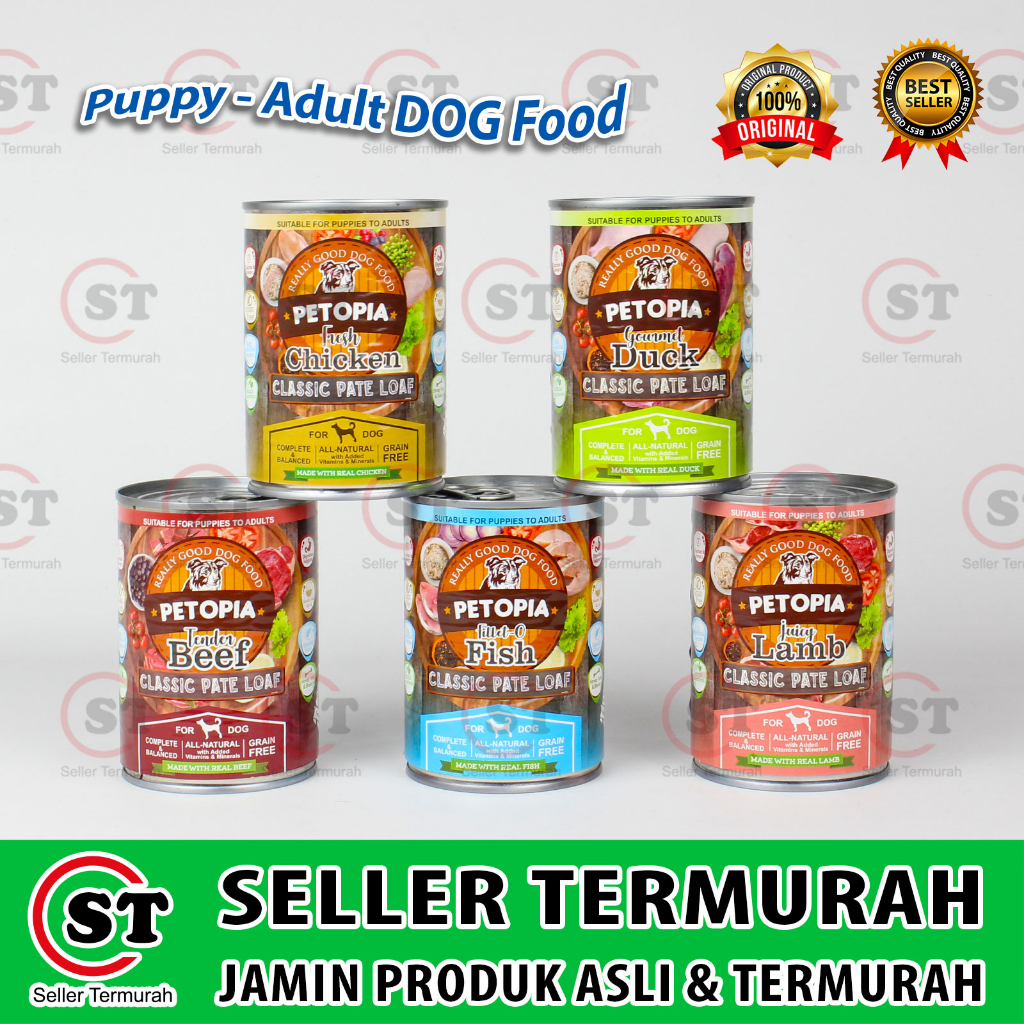 Jual Petopia Dog Food 380Gr / Makanan Kaleng Anjing Canned Lamb Beef ...