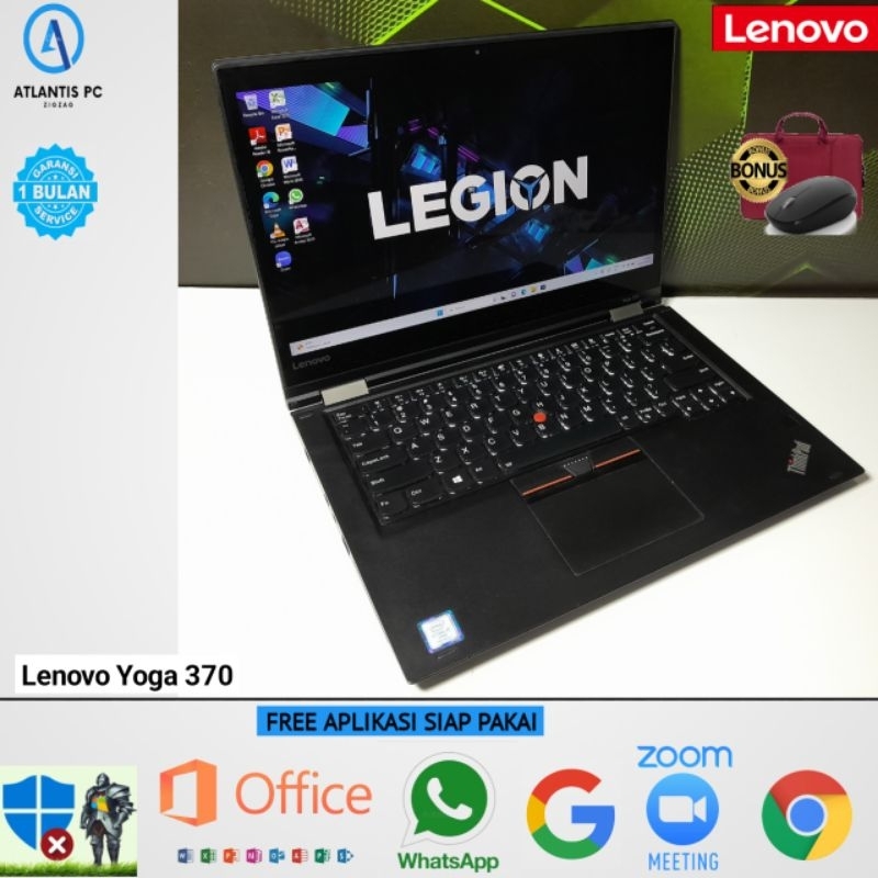 Jual Laptop Lenovo Yoga 370 Core i7 Gen 7 RAM 8GB SSD 256GB Windows 11 ...