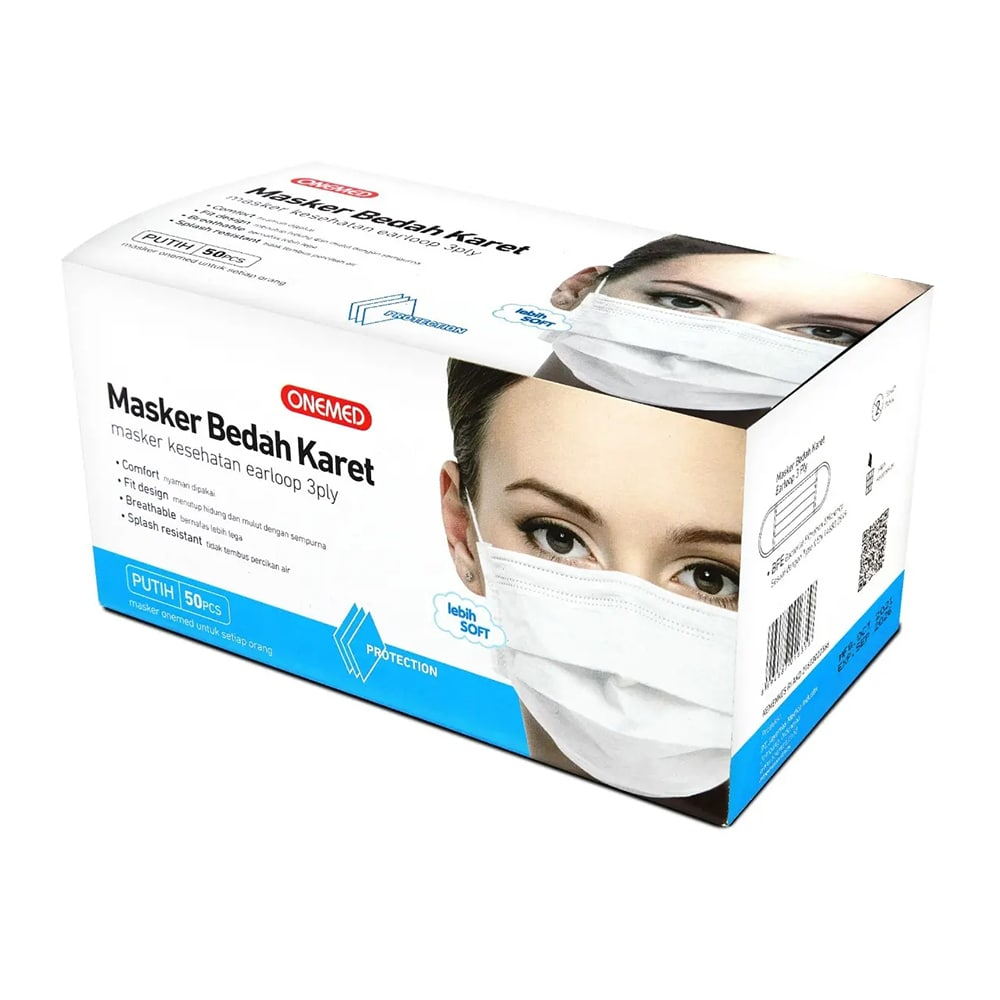 Jual PSP ONEMED - Masker 3 Ply One Med Earloop Medis / Surgical Mask ...
