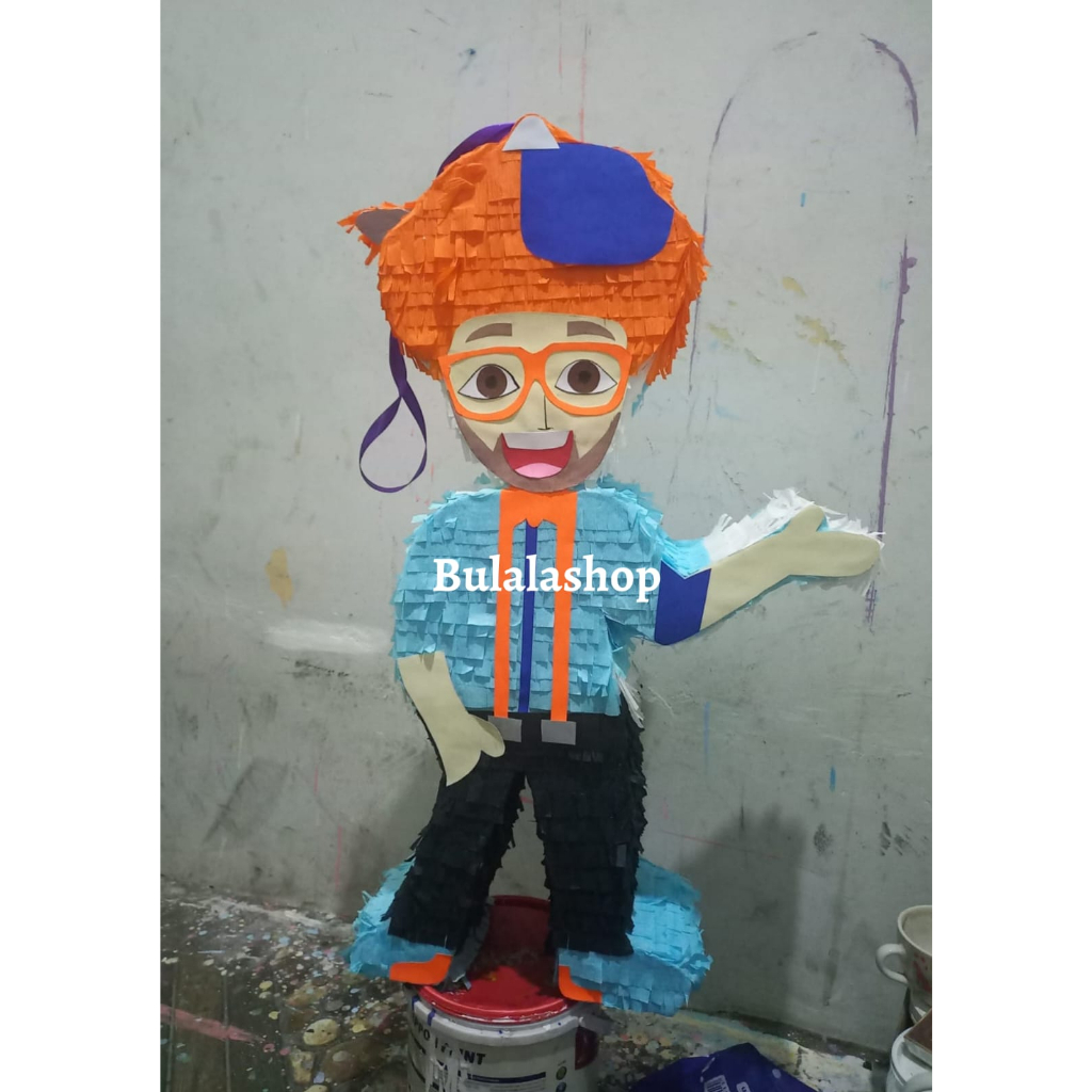 Jual Pinata Pukul / Pinata Karakter Ulang Tahun Motif Blippi Full Boddy ...