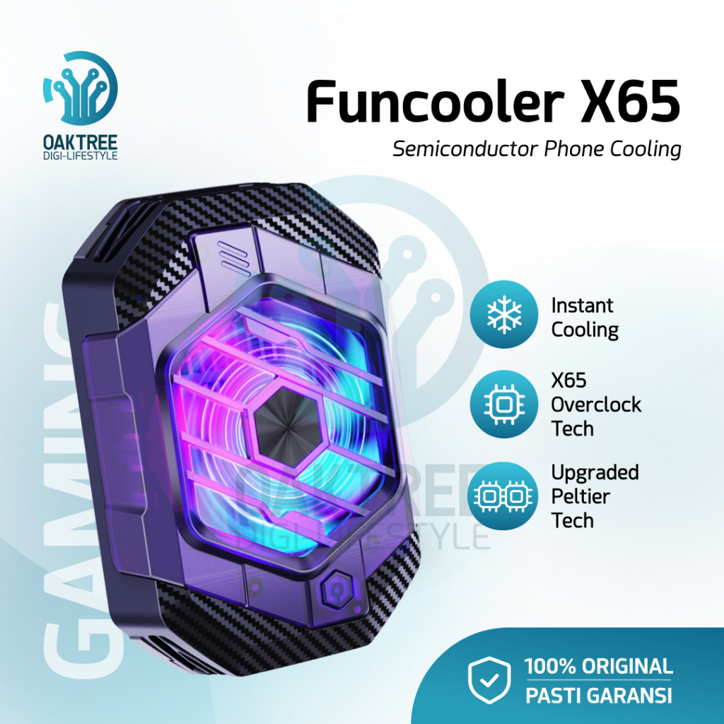 Jual Oaktree Funcooler X65 Fan Cooler Radiator Pendingin HP Cooling Fan HP Gaming | Shopee Indonesia