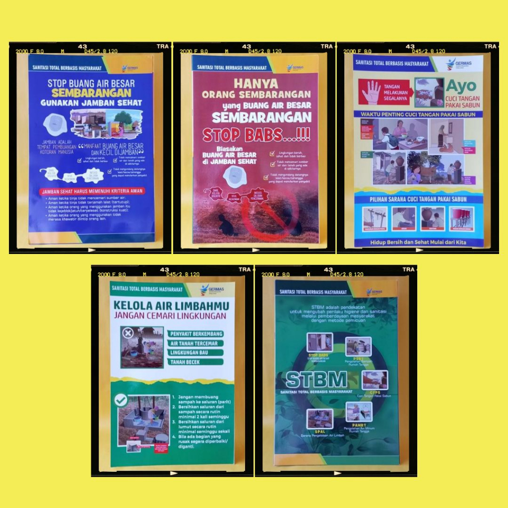 Jual Paket Poster | Paket Poster STBM | Poster Kesehatan Edukasi ...
