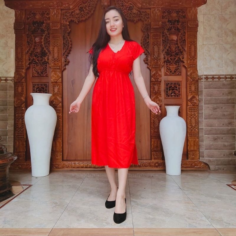 Jual daster manohara pendek polos / daster bali / mini dress | Shopee ...