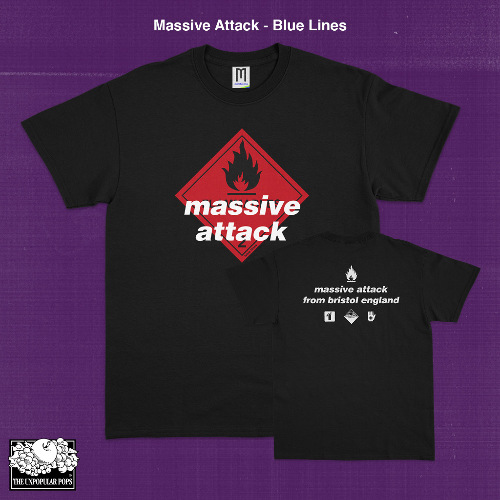 Jual Kaos Band Massive Attack - Blue Lines from Bristol Bootleg ...