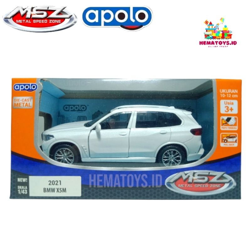 Jual Mainan Anak Miniatur Mobil Diecast Apolo BMW X5M 2021 | Shopee ...