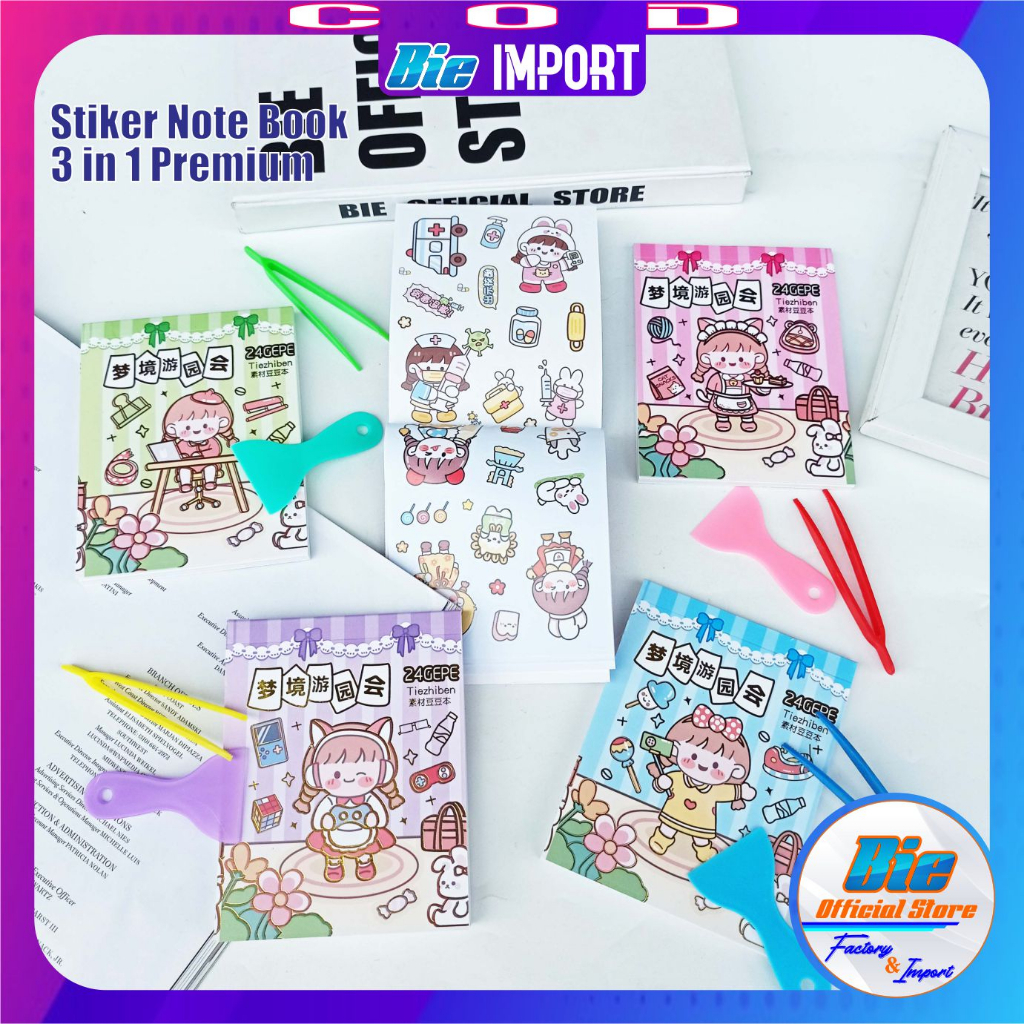 Jual Stiker Note Book 3 in 1 Karakter Impor Best Seller | Shopee Indonesia