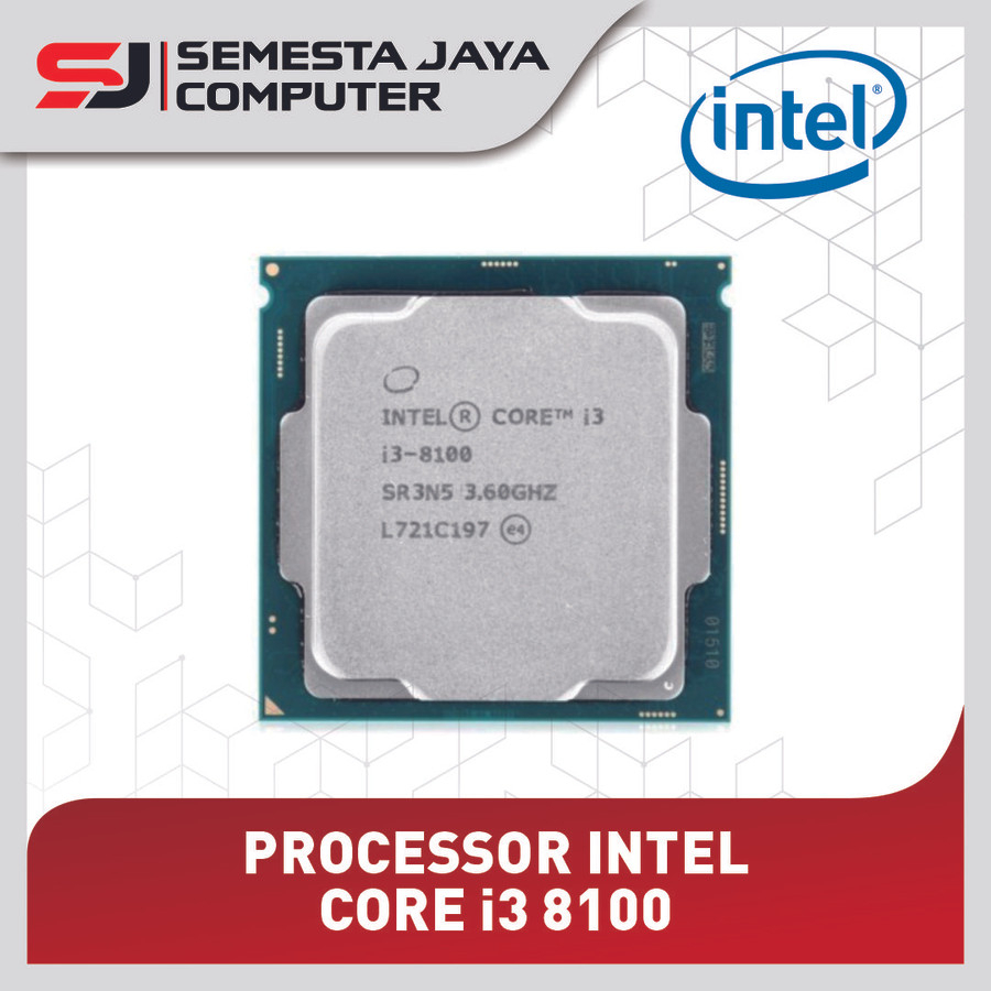 Jual PROCESSOR INTEL CORE i3-8100 3.6GHz TRAY LGA 1151 COFFEE LAKE PROSESOR | Shopee Indonesia