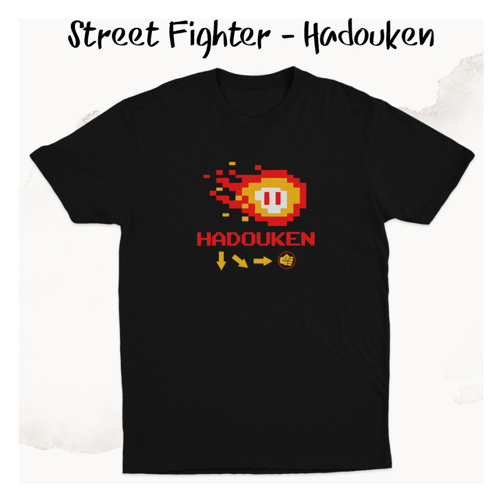 Jual Kaos Hadouken Button Game Street Fighter K0195 | Shopee Indonesia