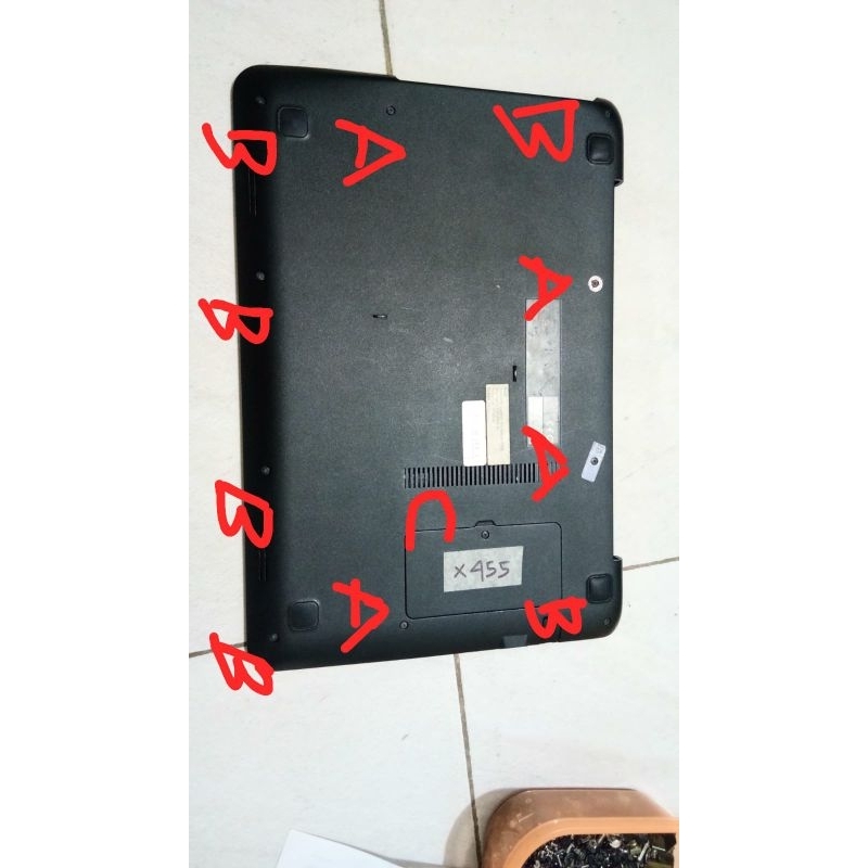 Jual baut sekrup laptop Asus x455 455 x455l x455LA x454 454 x454y ...