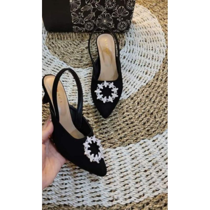 Jual heels runcing bahan premium 4cm (tr122) | Shopee Indonesia