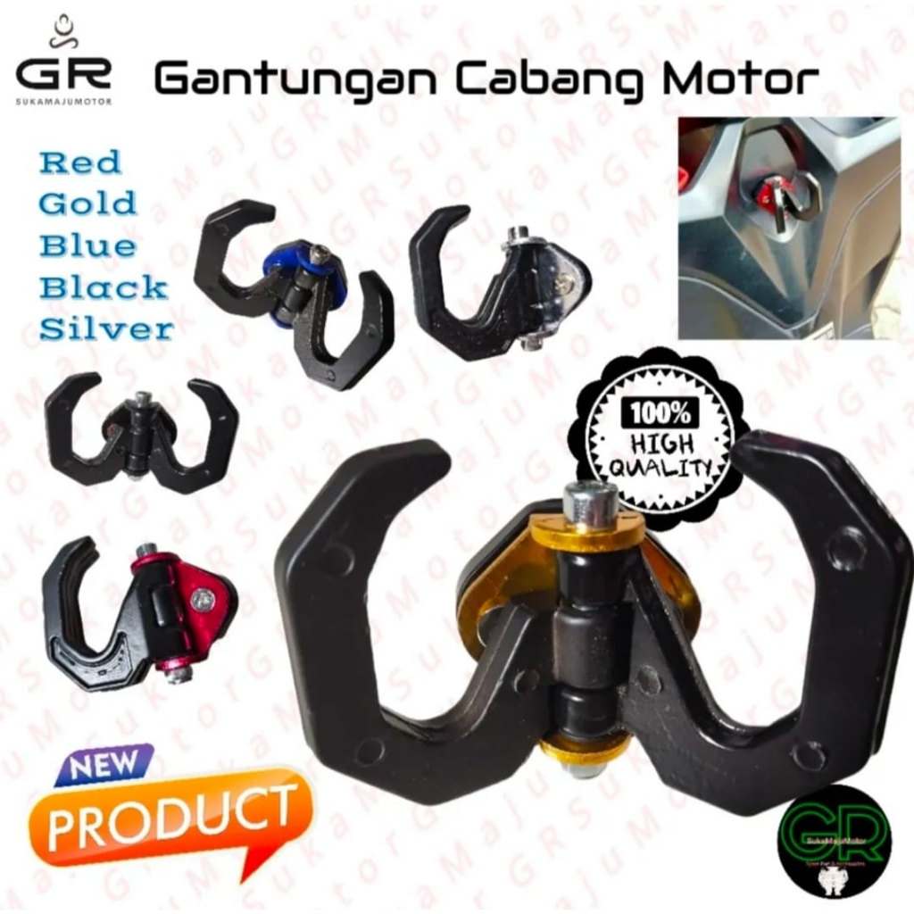 Jual Gantungan Barang Motor Model Cabang 2 Bahan Full CNC Cocok Untuk ...