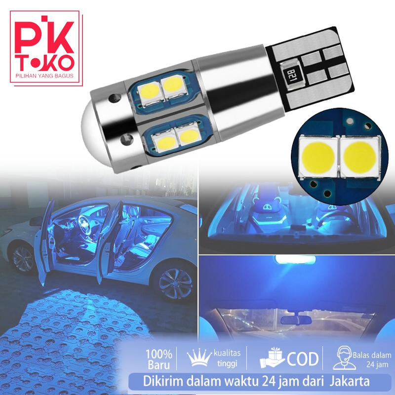 Jual LED Lampu T10 W5w Super Terang 3030 10 Led Untuk Mobil Interior ...