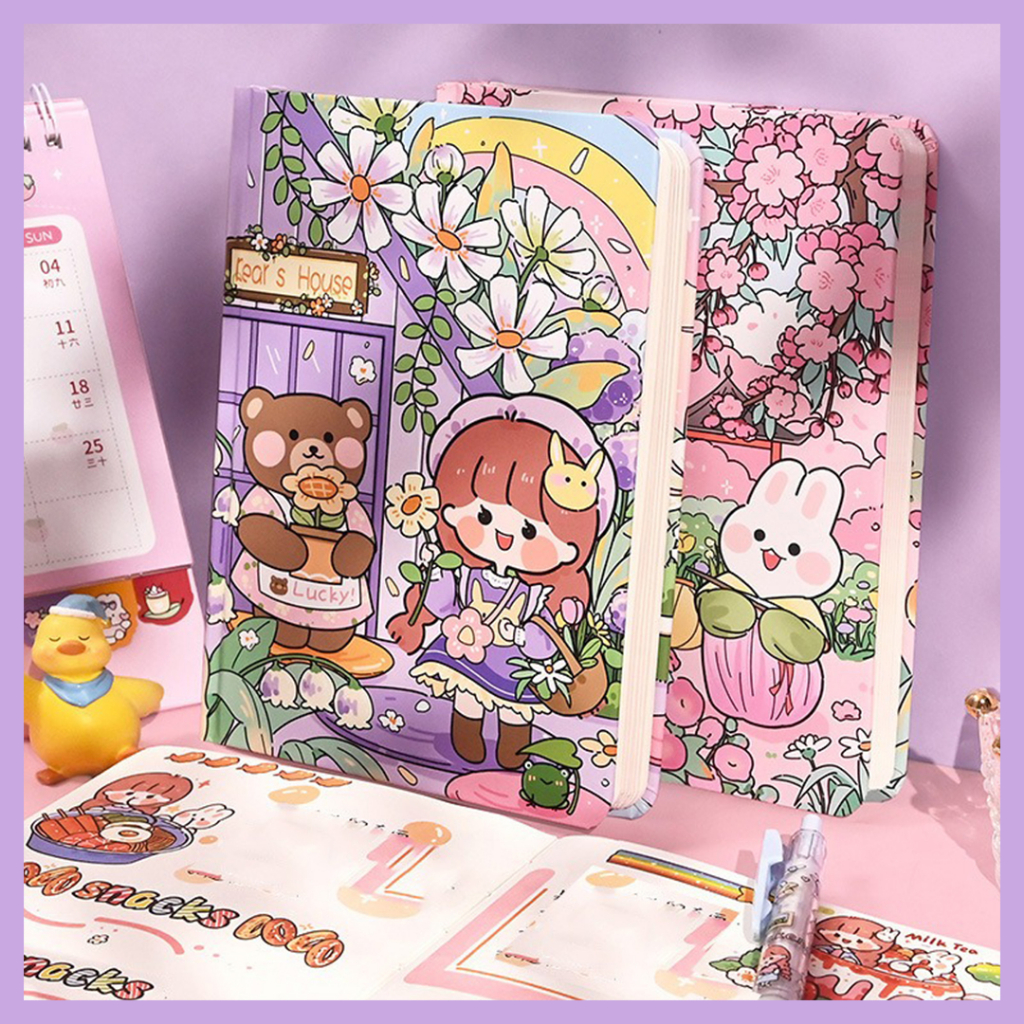 Jual LUCKY CAT - HARDCOVER HANDBOOK | NOTEBOOK | BINDER NOTEBOOK LUCU ...