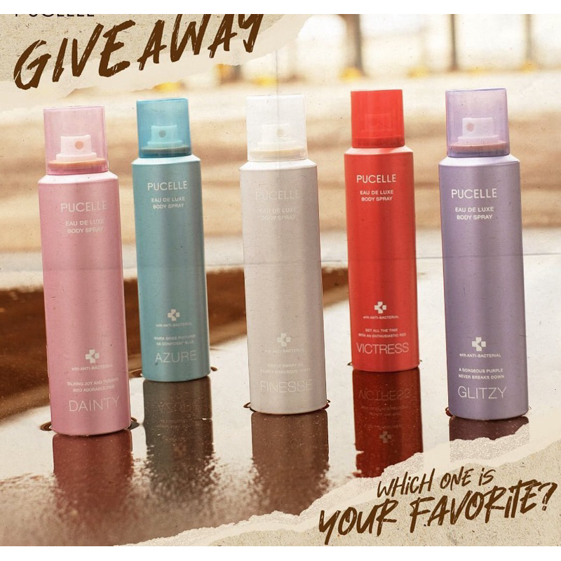 Jual PUCELLE EAU DE LUXE BODY SPRAY 150ML BOTOL KALENG ORIGINAL 100% ...