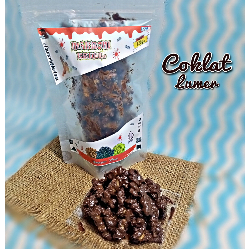 Jual PEDO, MAKRONI SPIRAL COKLAT LUMER, MAKARONI MANIS MELTED BOX 500ML ...