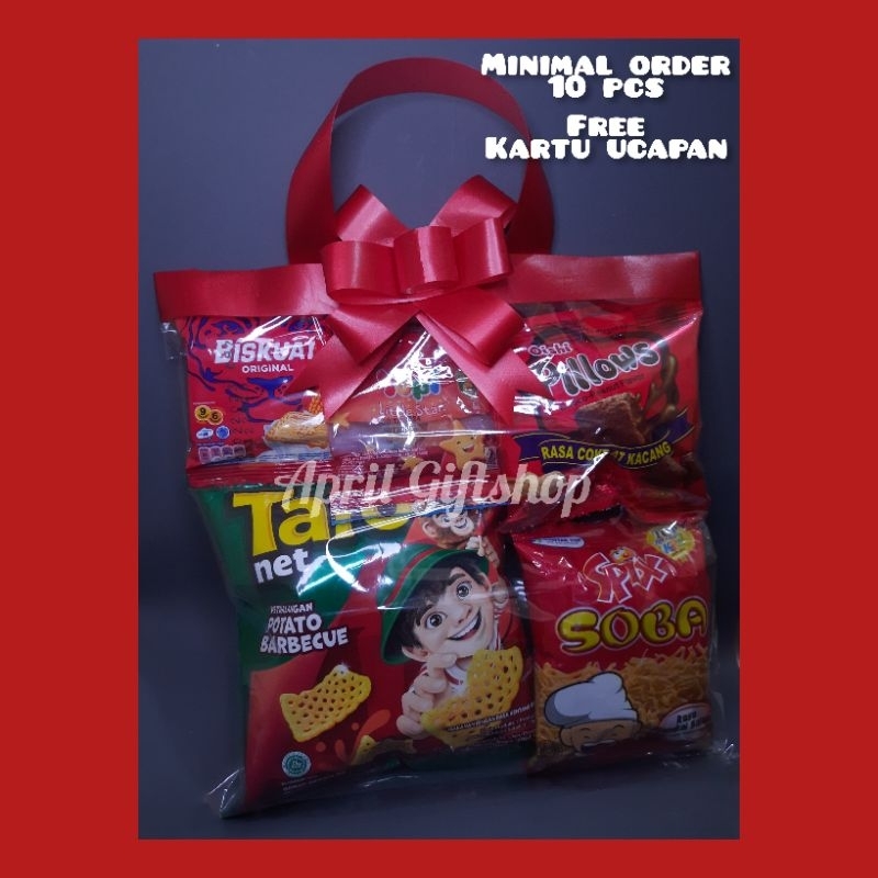 Jual PAKET SNACK ULANG TAHUN ANAK TEMA MERAH / Bingkisan Ultah Murah ...