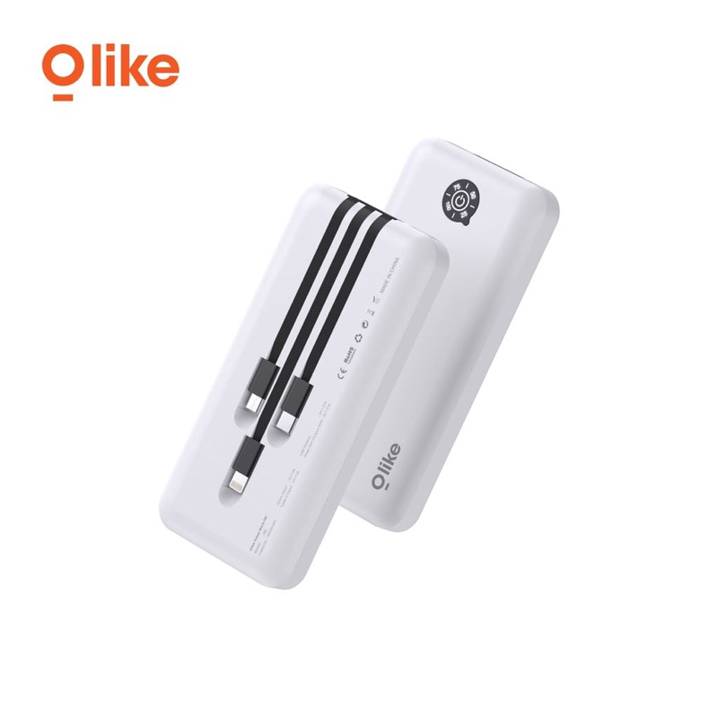 Jual OLIKE Power Bank PB-1 Powerbank 10000mAh LED Display Built Kabel ...