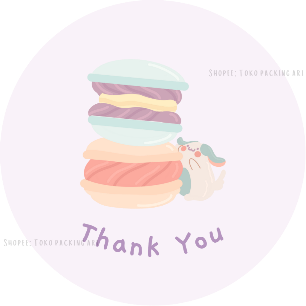 Jual Sticker Bulat | Sticker Bulat Cute | Sticker Packing | Sticker ...