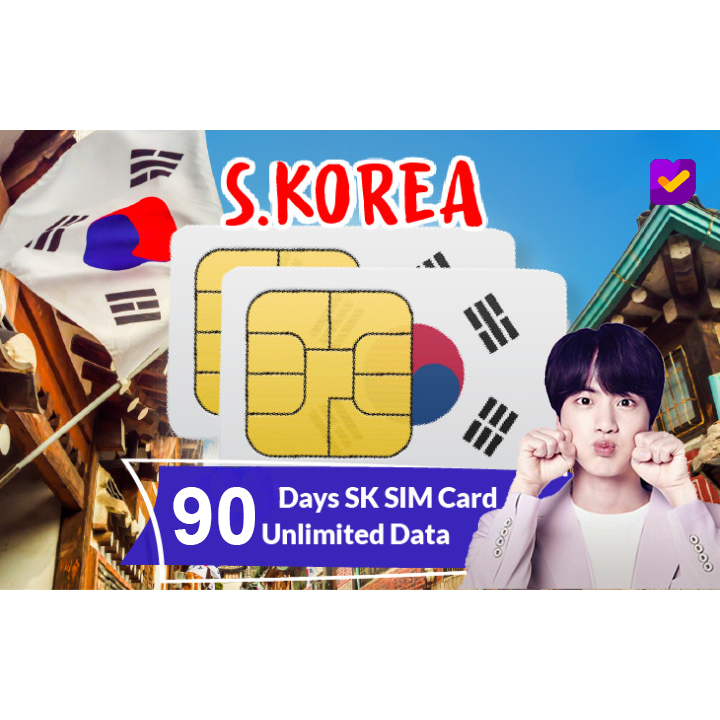 Jual SIM Card Nomor Korea Selatan PREPAID SIMCARD Telepon + Data + 90 ...