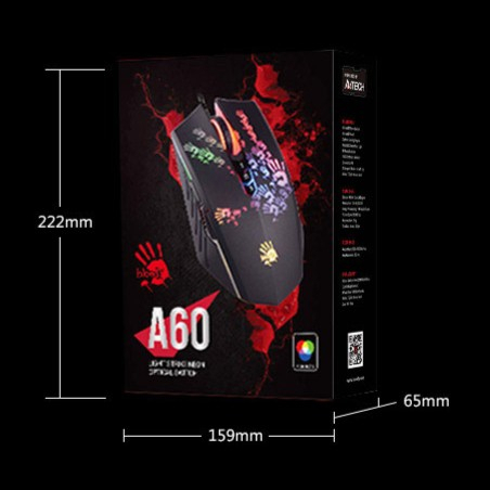 Jual Mouse macro bloody A60 + Free script settingan PB (sg,awp,norecoil ...