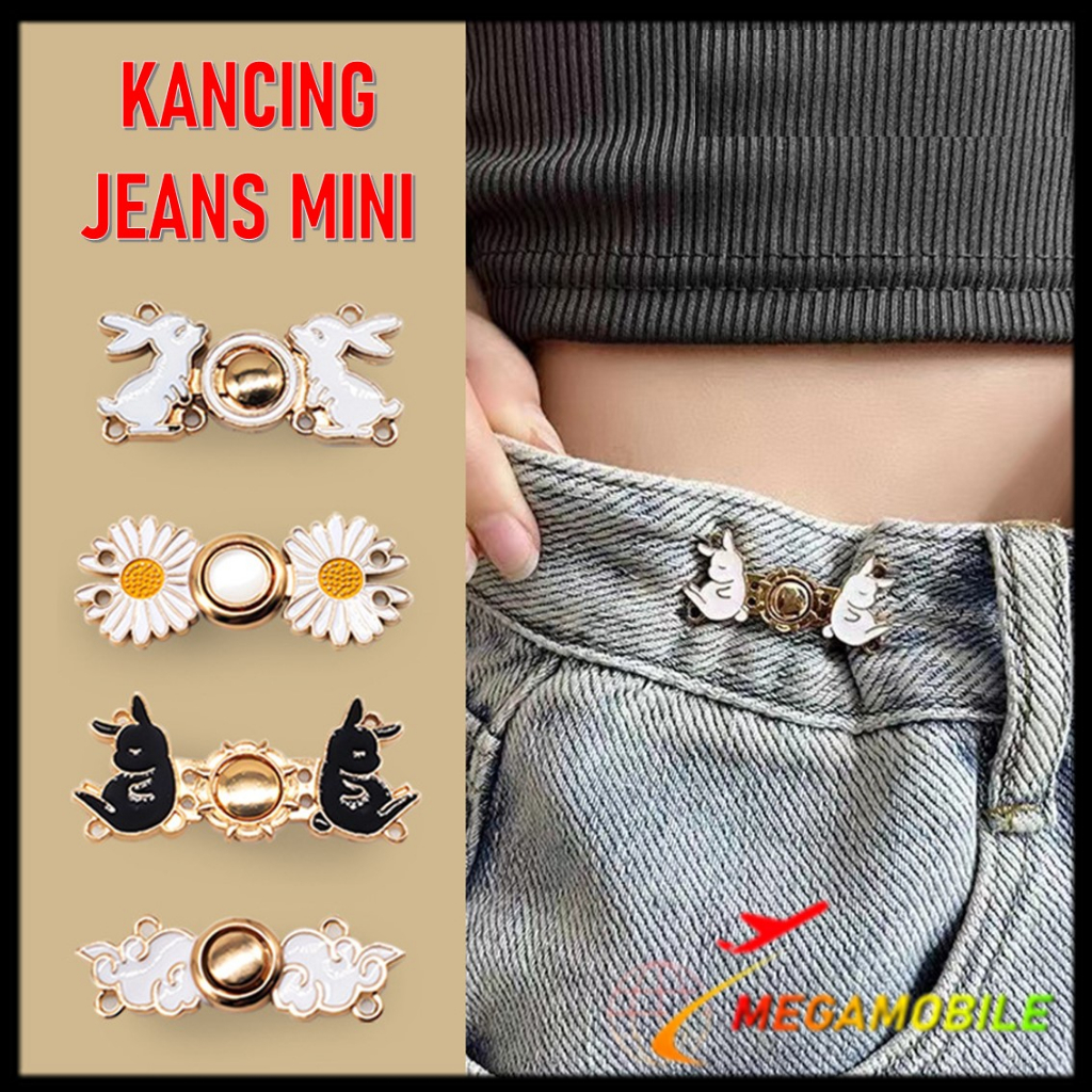 Jual MM - Kancing Jeans Simple Karakter Kait Pengecil Lingkar Pinggang ...