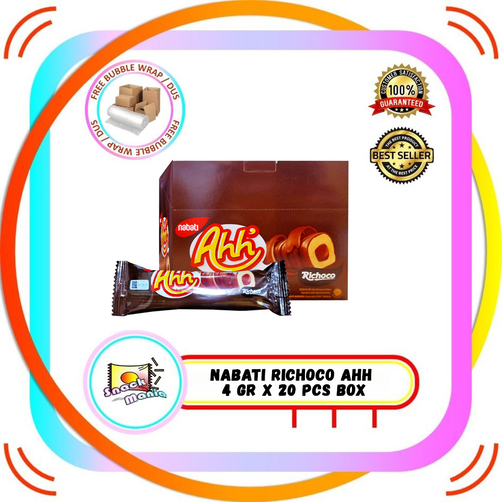 Jual Richoco Ahh Nabati Stick Coklat 4 gr x 20 pcs BOX Chocolate Stik | Shopee Indonesia