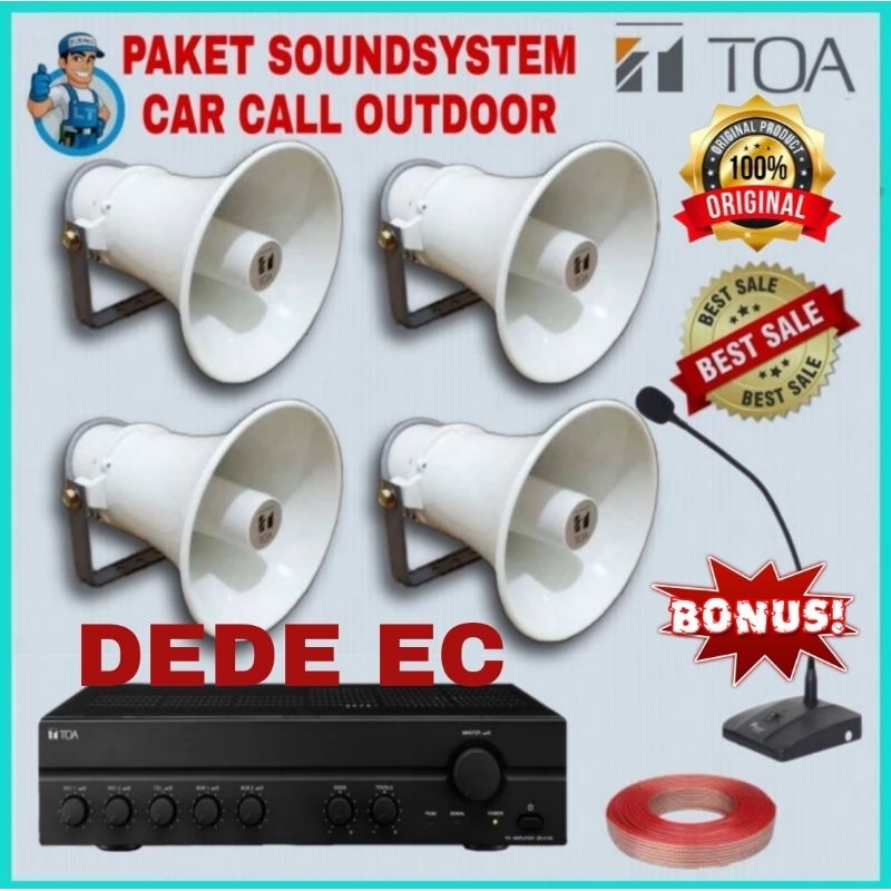 Jual Paket Speaker toa Outdoor untuk car call (4 titik speaker toa 15 ...