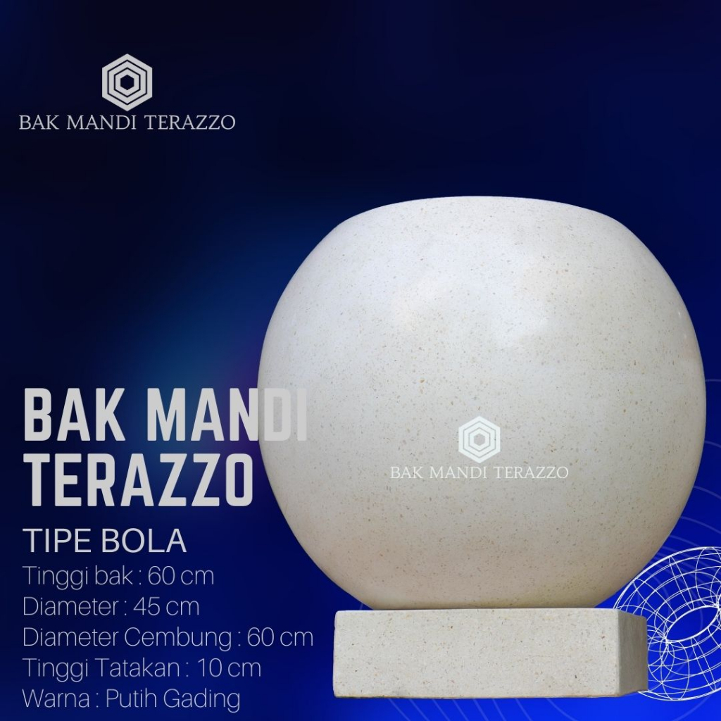 Jual BAK MANDI TERAZZO TIPE BOLA | BAK AIR TERASO | BAK AIR MINIMALIS ...