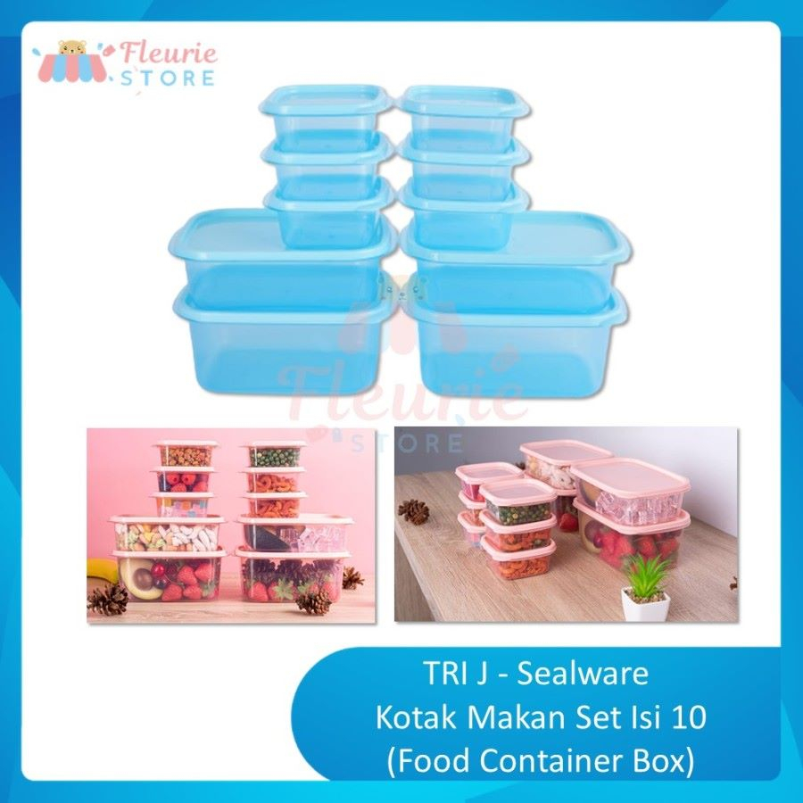 Jual TRI J - Sealware Kotak Makan Set Isi 10 (Food Container Box ...