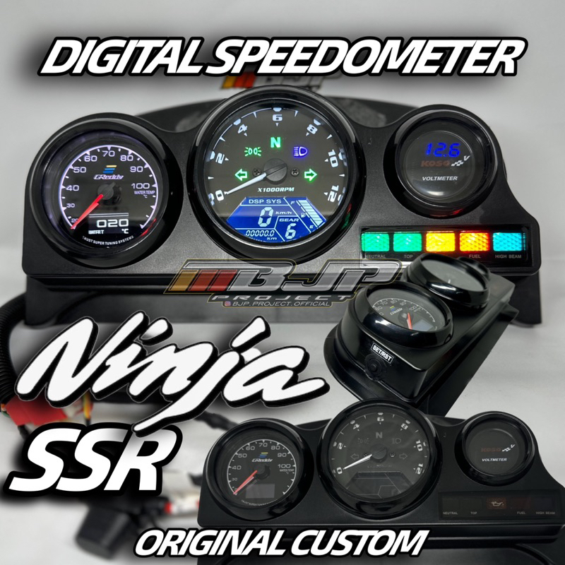 Jual SPEEDOMETER DIGITAL NINJA SSR KR150 V.2 V.3 | Shopee Indonesia