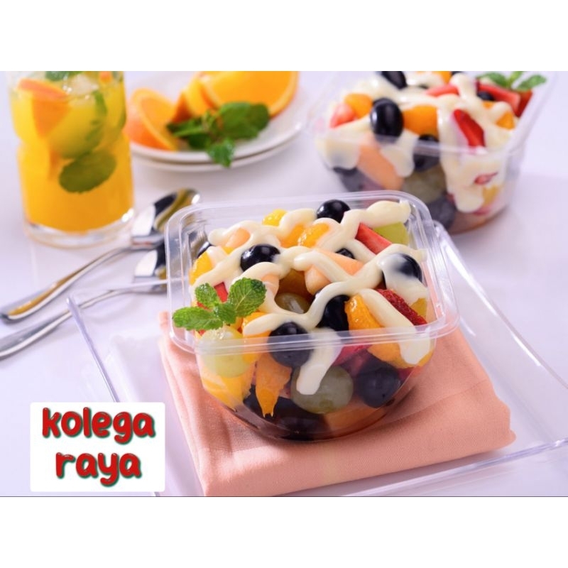 Jual Mika Es Kepal Milo Mika Salad Buah Mika Salad Sayur Plastik FoodGrade 500ML Isi 25PCS ...