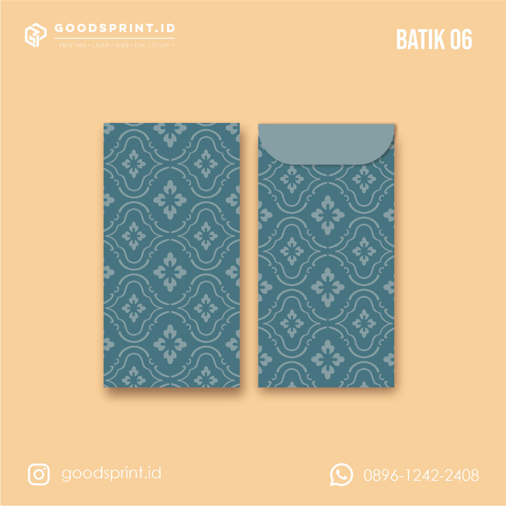 Jual 6 Pcs Angpao Wedding Amplop Kondangan Motif Batik Angpao Panjang ...