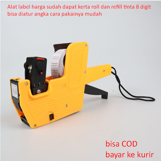 Jual Alat label harga sudah dapat kerta roll dan refill tinta 8 digit ...