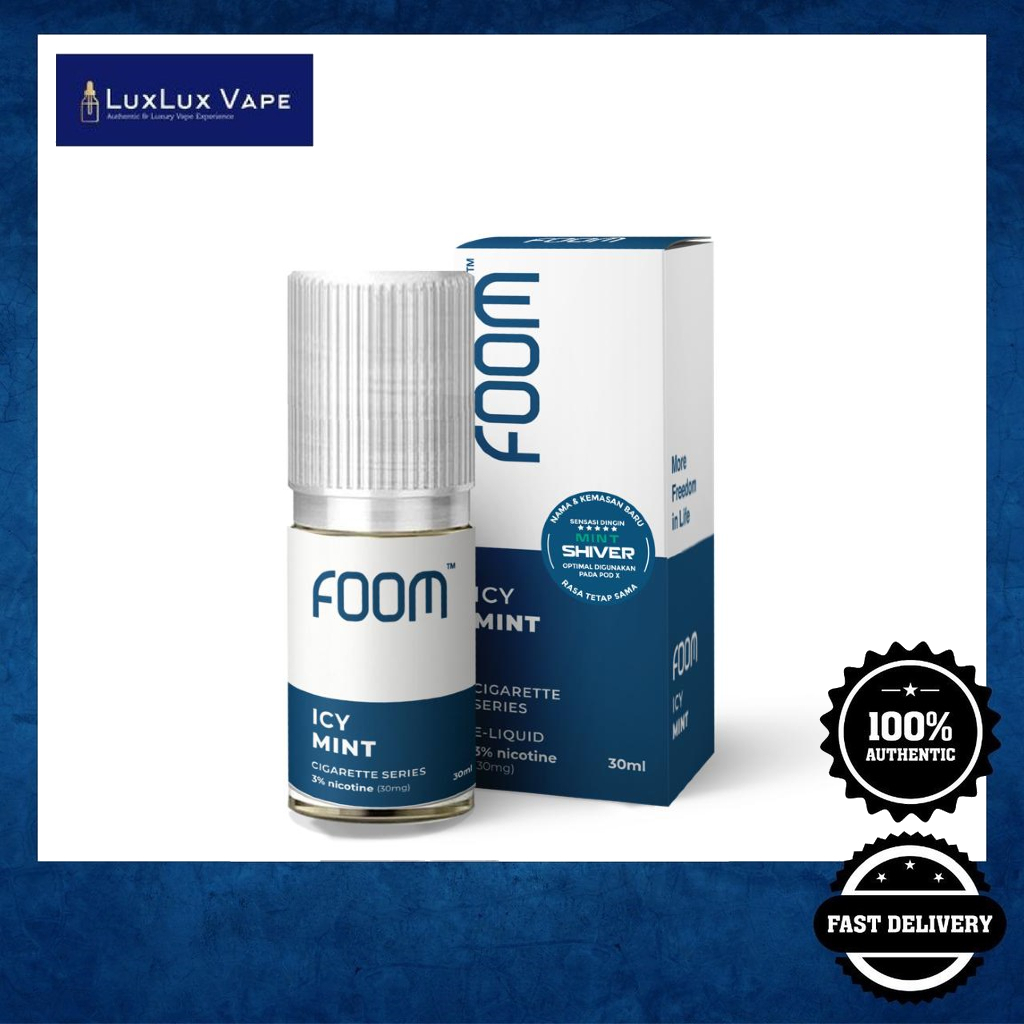 Jual FOOM ICY MINT SALT NIC 30ML AUTHENTIC by FOOM LAB | Shopee Indonesia