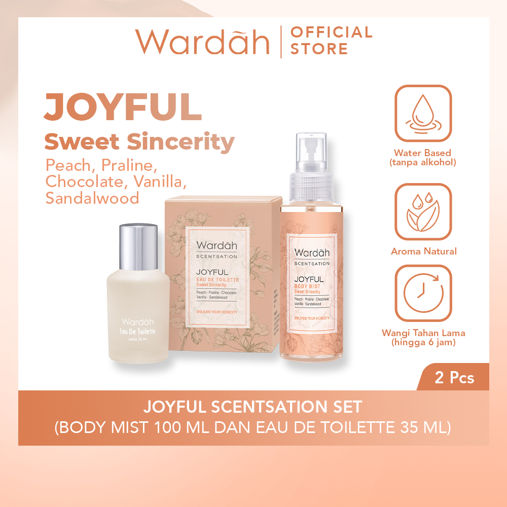 Jual Wardah Joyful Scentsation Set - Scentsation Joyful Body Mist 100 ...