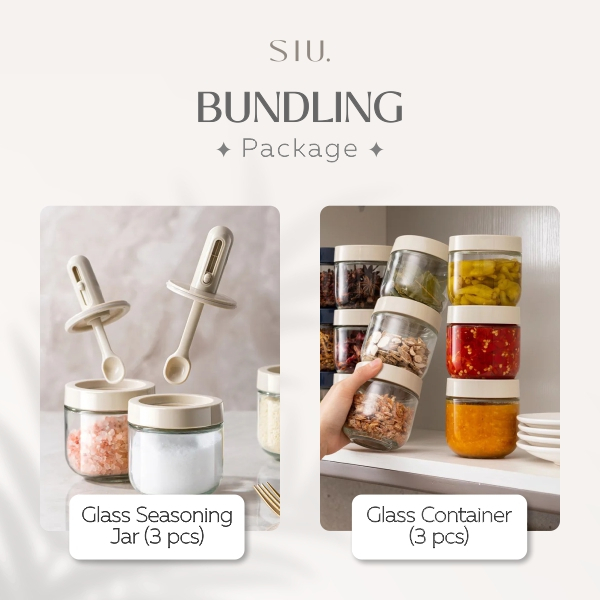 Jual Paket Hemat Tempat Bumbu Seasoning Jar dan Container Kaca ...