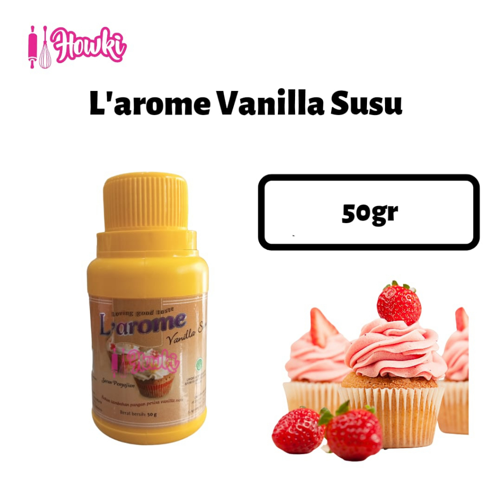 Jual Larome Vanilla Susu kecil 40GR/Perisa vanilla larome | Shopee ...